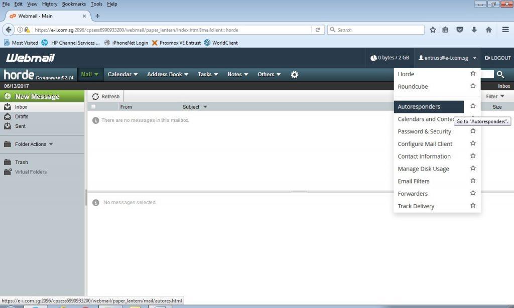 How to setup a vacation message using Webmail - Entrust Network